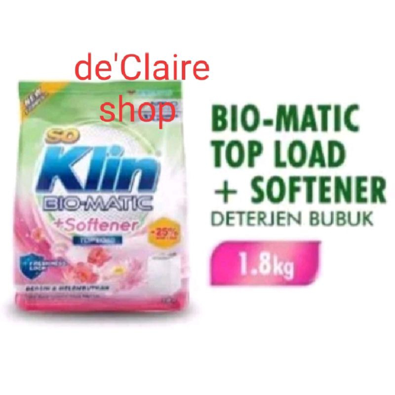 Jual Soklin Bio Matic Softener Top Load 1.8kg | Shopee Indonesia
