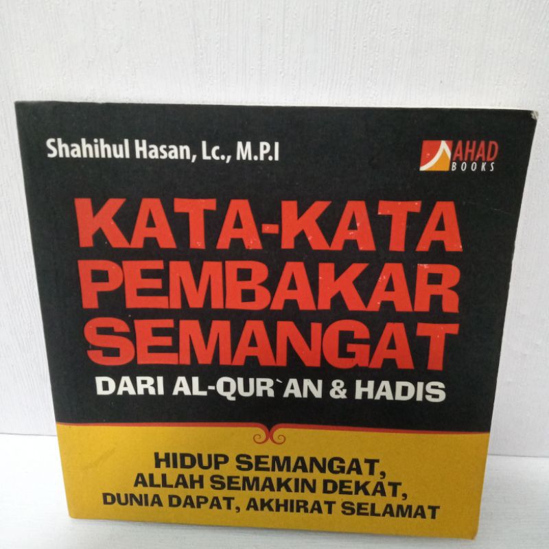 Jual Buku Original KATA KATA PEMBAKAR SEMANGAT DARI AL QUR AN & HADIS ...