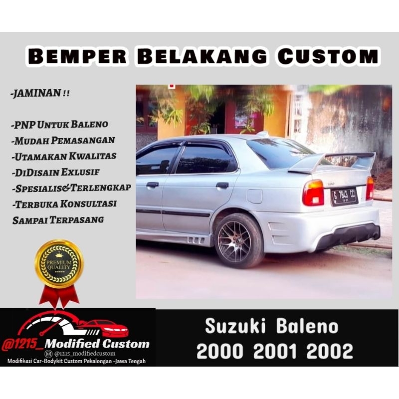 Jual Bemper Belakang Baleno 97-2002 modif | Shopee Indonesia