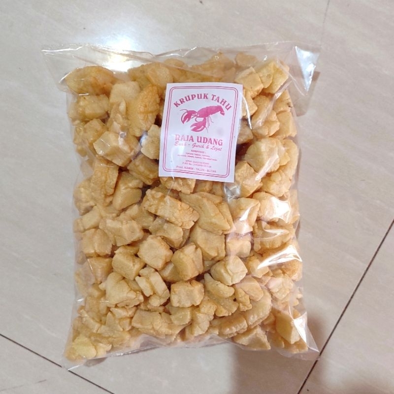 Jual KERUPUK TAHU RAJA UDANG 500GR CAMILAN SNACK KRUPUK TAHU KOTAK ...
