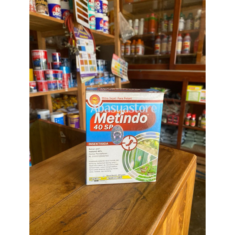 Jual INSEKTISIDA Metomil metindo 40sp 200gr // METINDO 40 SP ...