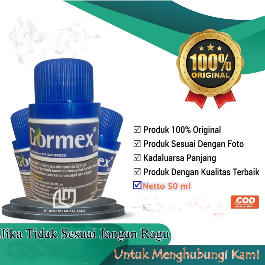 Jual Dormex 520SL 50 ml zpt Hormon Pemecah Mata Tunas Anggur Apel Pir Plum Kiwi Cherry | Shopee ...