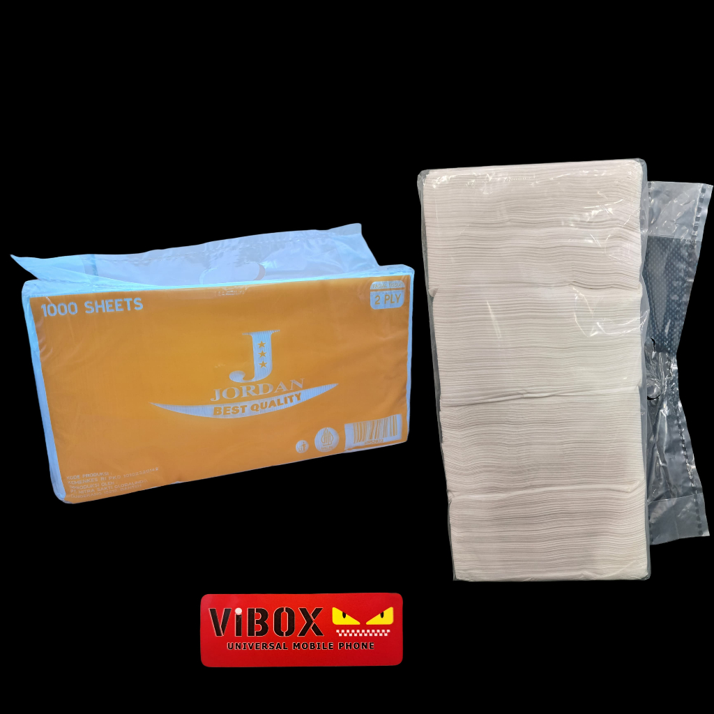 Jual TISU JORDAN FACIAL TISSUE 1000PCS SHEETS 2 PLY BY COBOX ACC ...