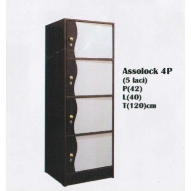 Jual LEMARI SUSUN | RAK BERKAS | ASSOLOCK 4 P | Shopee Indonesia