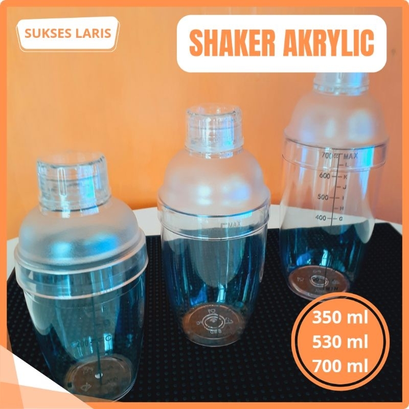 Jual BOTOL PENGOCOK MINUMAN SHAKER AKRILIK TRANSPARAN BENING | BOTOL ...