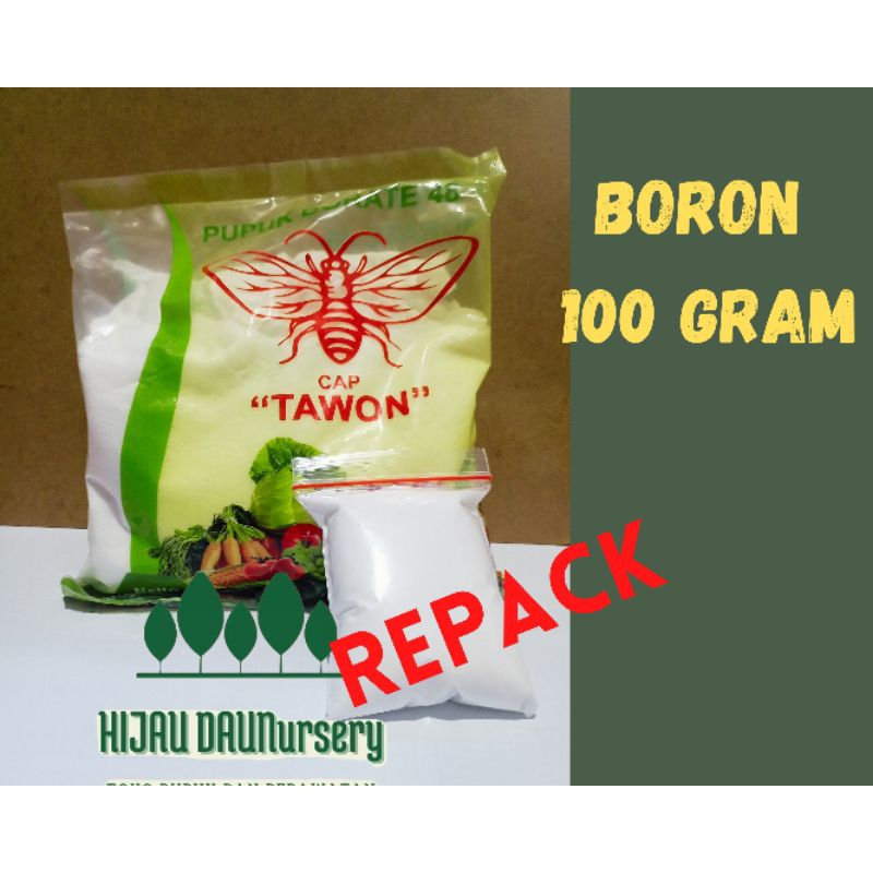 Jual PUPUK BORATE 48 -PUPUK BORON CAP TAWON repack 100 gr | Shopee ...