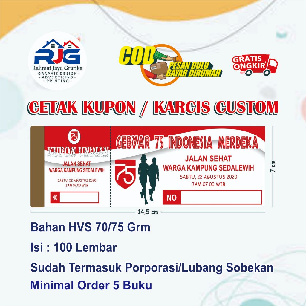 Jual Cetak Kupon Custom / Cetak Karcis Custom / Cetak Kupon Jalan ... Jual Cetak Kupon Custom / Cetak Karcis Custom / Cetak Kupon Jalan ...