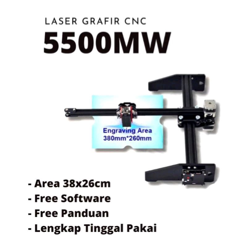 Jual CNC Laser Grafir Printer 3D Ukir Engraver 5500mW | Shopee Indonesia