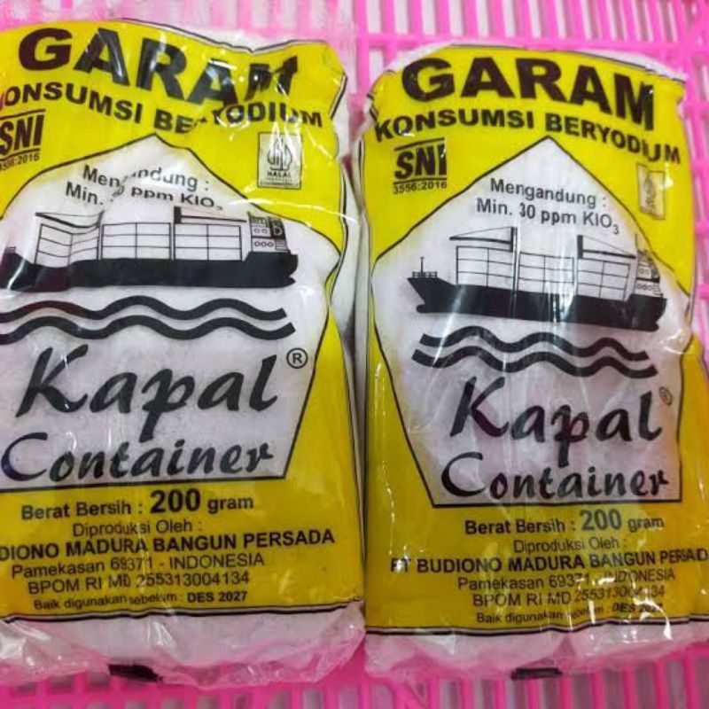 Jual garam kapal container 1 bal 20pcs | Shopee Indonesia