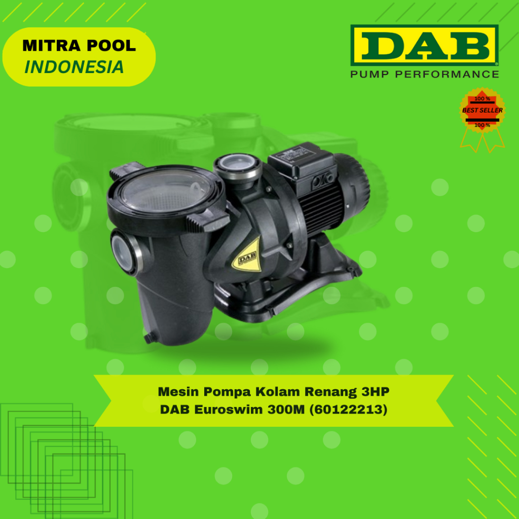 Jual DAB EUROSWIM 300M 3HP MESIN AIR POMPA KOLAM RENANG MERK DAB | Shopee Indonesia