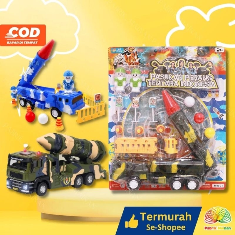 Jual Mainan Mobil Tentara Perang Ukuran Sedang Kemasan Press MW 01 ...