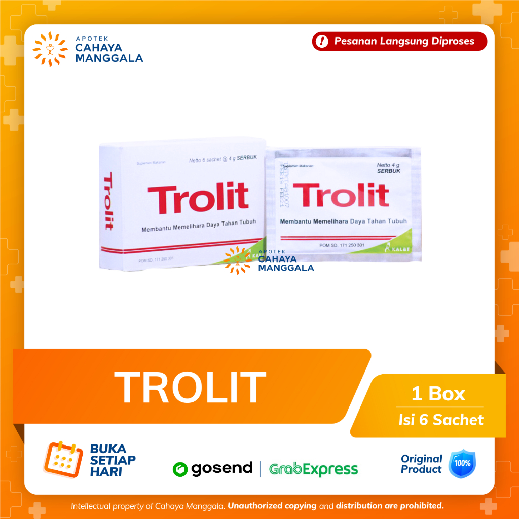 Jual TROLIT PER BOX @ 6 SACHET | Shopee Indonesia