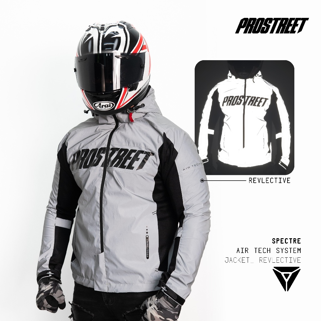 Jual Jaket Motor Prostreet Spectre Air Tech System Reflective | Shopee ...