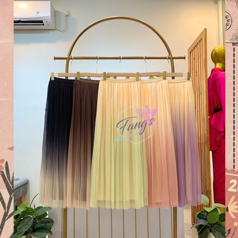 Jual FW R640 Rok Shimmer Gradasi Panjang Import Premium | Rok Bolak ...