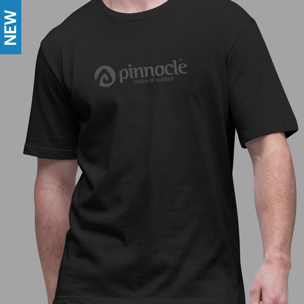 Jual Pinnacle Pro Official T-Shirt Logo Grey - Black | Shopee Indonesia