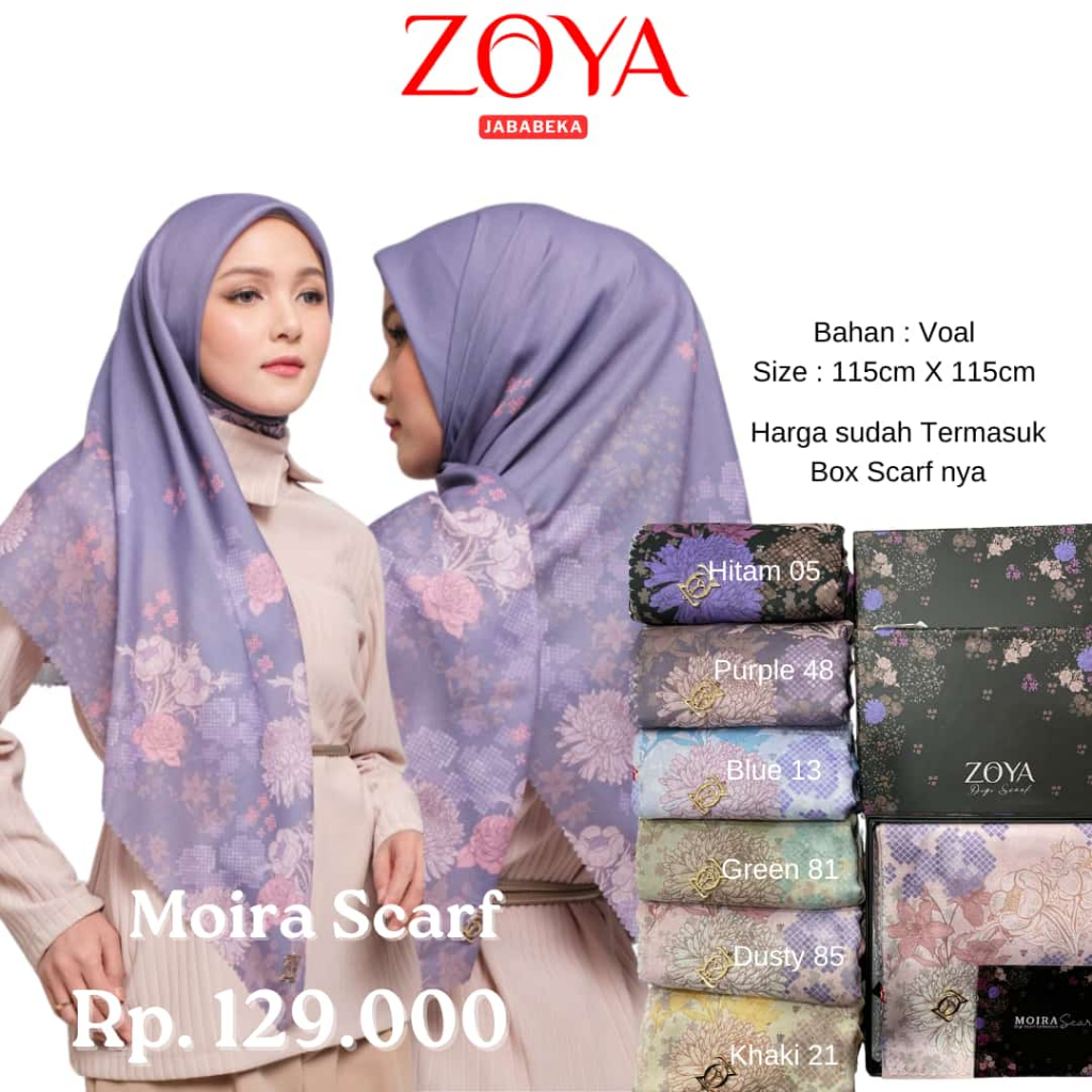 Jual Moira Scarf Box Zoya | Shopee Indonesia