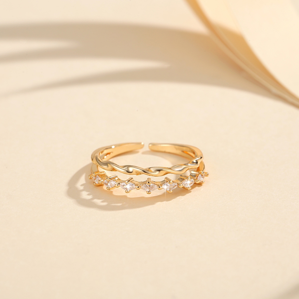 Jual Lanme Jewelry Cincin Wanita Korea Fashion Aksesoris Cincin Perhiasan Wanita Cincin Titanium ...