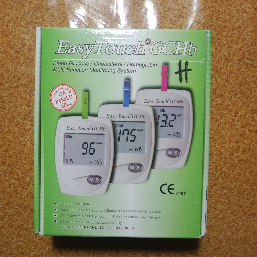 Jual Easy Touch GCHB (Alat Cek Gula Darah, Kolesterol, HB) | Shopee ...