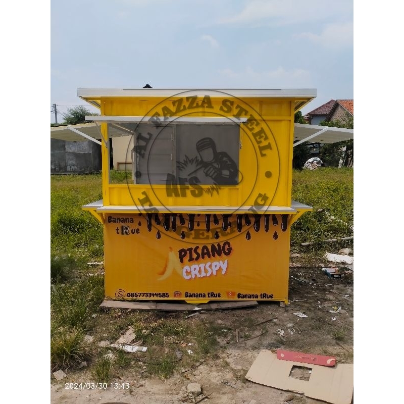 Jual booth kontainer custom booth semi kontainer 170x150x200cm | Shopee ...