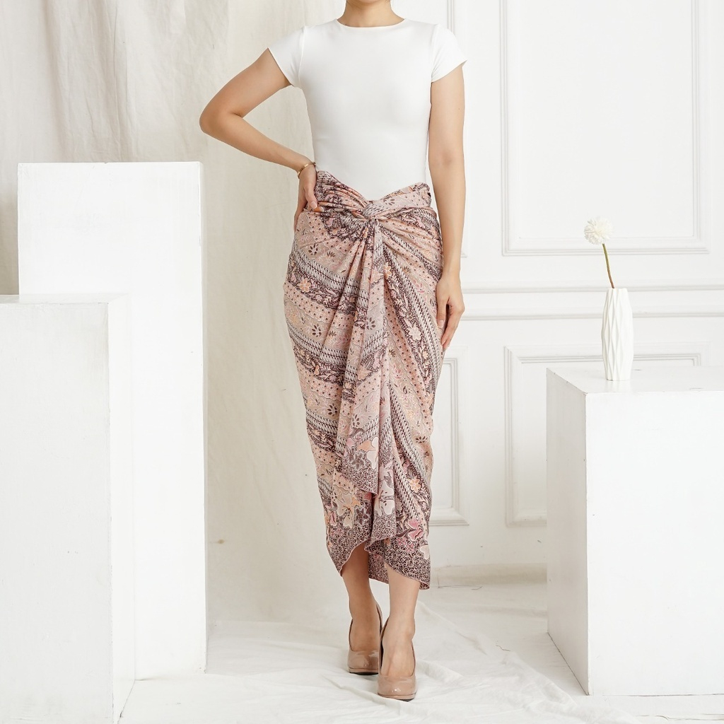 Jual Rok Lilit Batik Modern | Rok Lilit Batik Warna Pastel | Rok ...