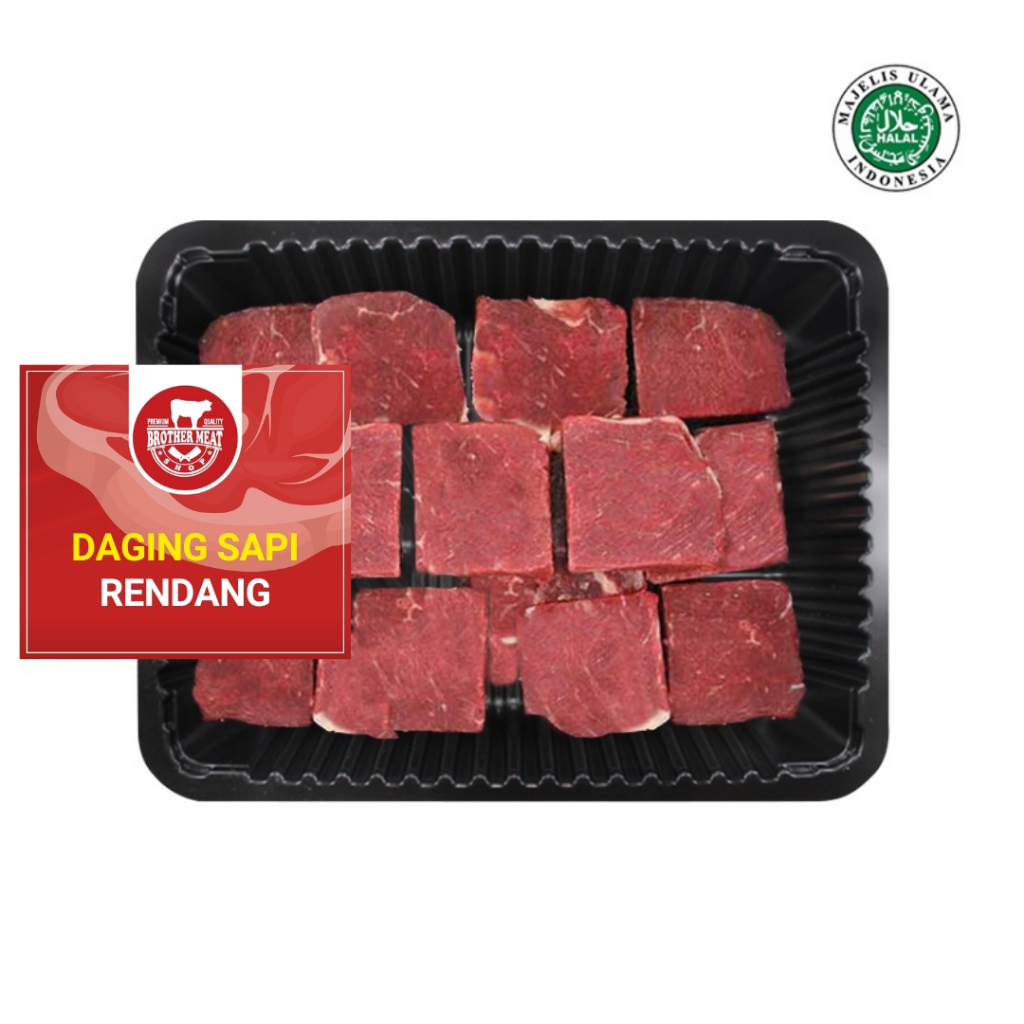 Jual Daging Rendang Potong Beku 1kg, Brothermeatshop | Shopee Indonesia