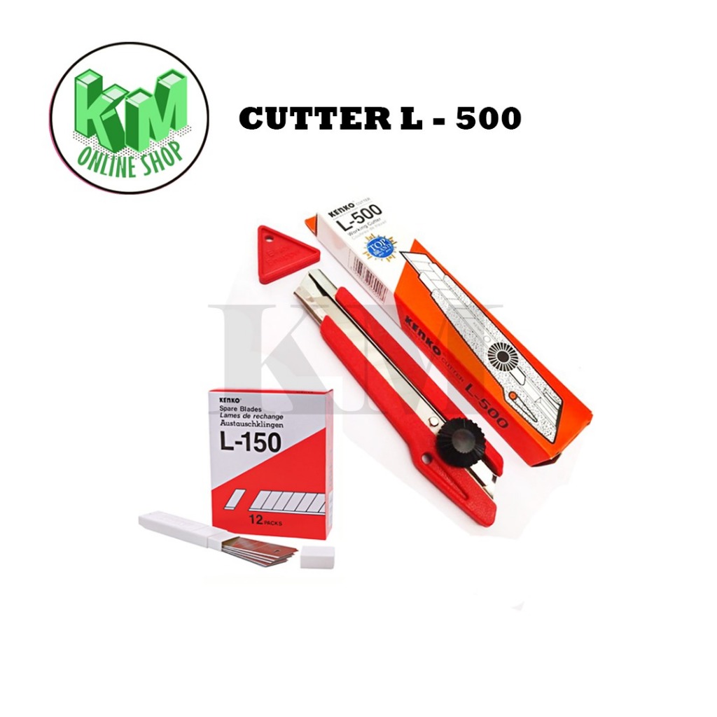 Jual Cutter L 500 Besar & Isi Cutter L 150 Besar Kenko | Shopee Indonesia