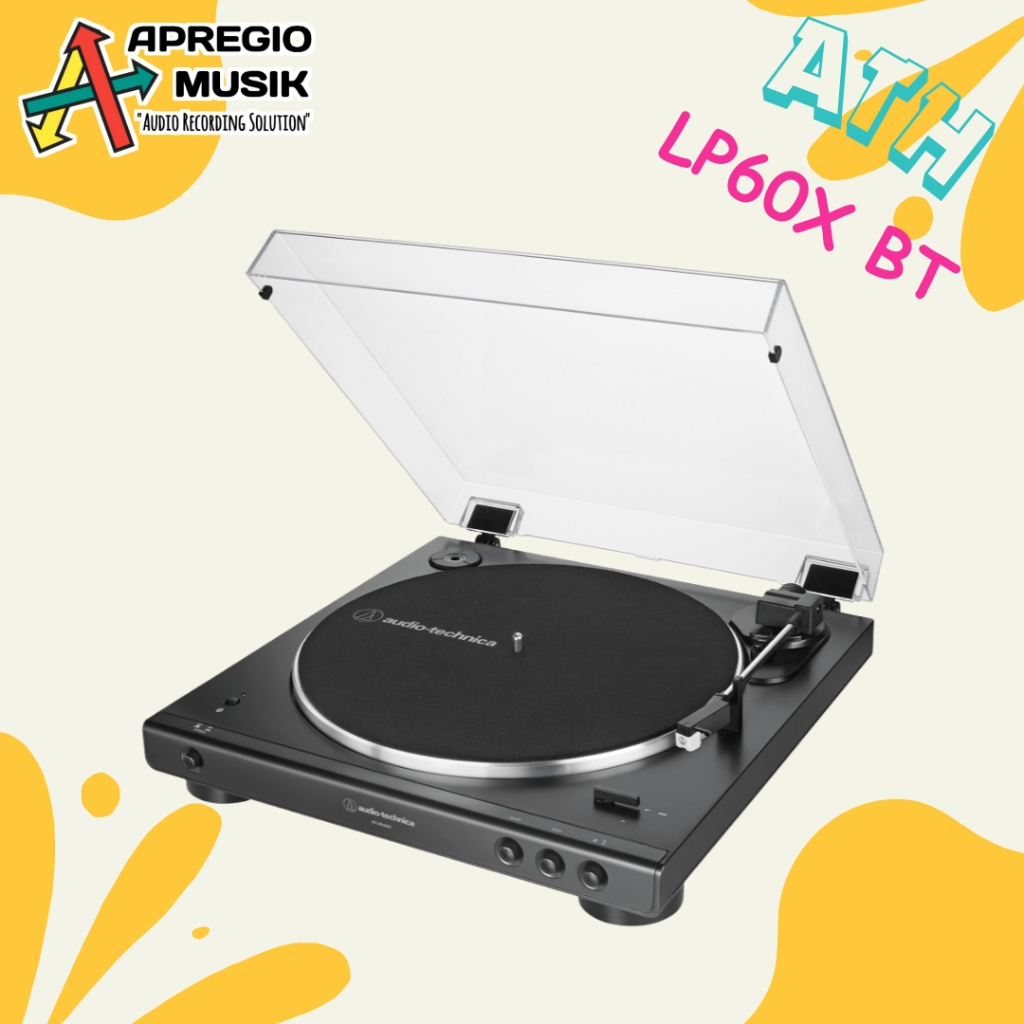 Jual Audio Technica LP60X BT LP 60 X BT Black White Turntable Vinyl ...