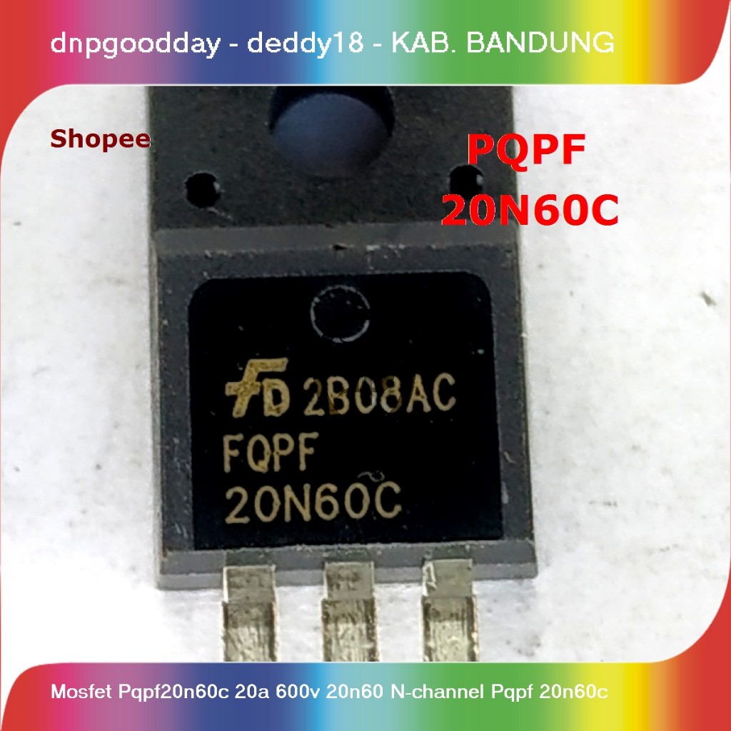 Jual mosfet pqpf20n60c 20a 600v 20n60 n-channel pqpf 20n60c | Shopee Indonesia