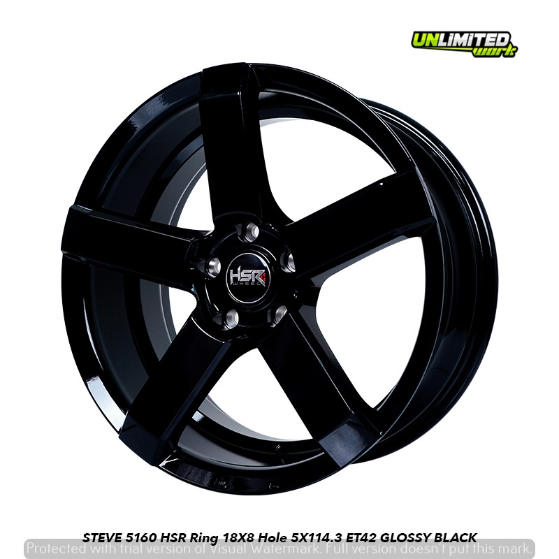 Jual Velg Mobil Palang 5 Warna Hitam R18 Pcd 5X114 Xpander Civic Innova ...