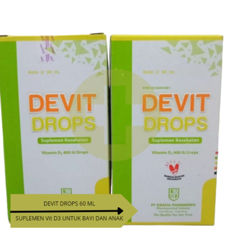 Jual Devit Drops botol 60 ml - Suplemen Vit D3 untuk bayi dan anak | Shopee Indonesia