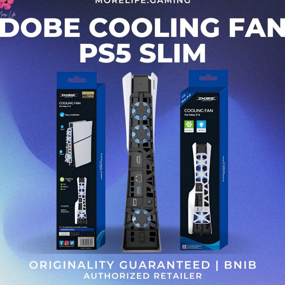 Jual pb Dobe Cooling Dock Fan PS5 Slim Kipas PS5 Slim Pendingin TP53538 ...
