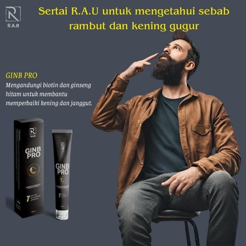 Jual RAU- GINB PRO MERANGSANG PERTUMBUHAN RAMBUT ALIS DAN JENGGOT ...