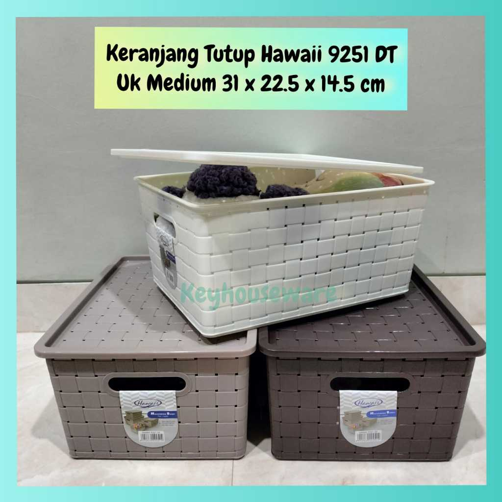 Jual Hawaii 9251 DT Keranjang Baju Mainan Plastik Dengan Tutup ...