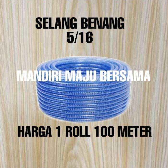 Jual SELANG AIR 5/16 SERAT BENANG SELANG POMPA DC IRIGASI 1 ROLL 100 ...