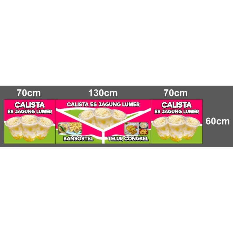 Jual custom banner booth / rombong | custom desain | Shopee Indonesia