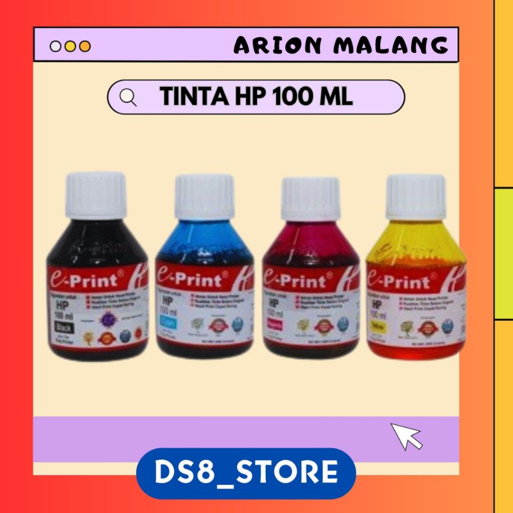 Jual Tinta Printer HP Universal 100ml E-PRINT | Shopee Indonesia