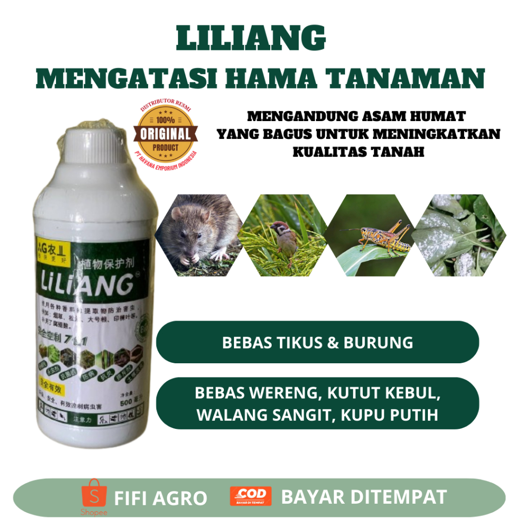 Jual Liliang 500ml Pestisida | Insektisida Pengendali Hama Tikus Dan ...