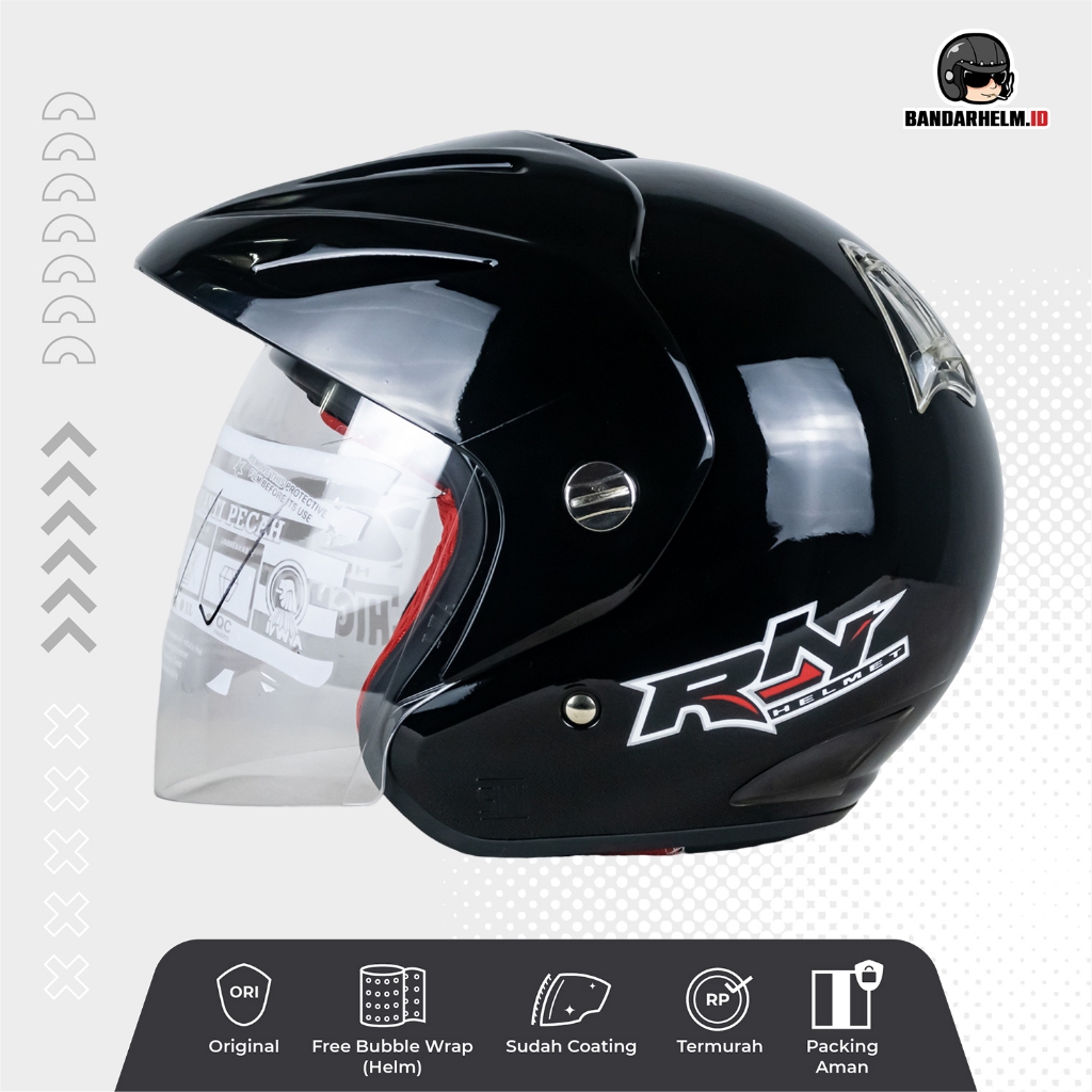 Jual Helm RN Segitiga / Model INK CX 22 Hitam Glossy | Shopee Indonesia