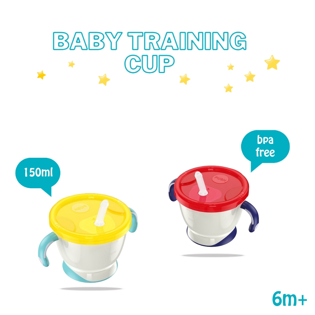 Jual Yoppo Baby Early Stage Training Cup / Gelas Training Bayi / Straw ...