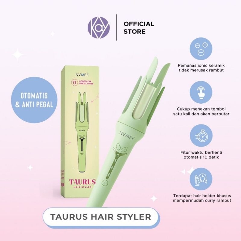 Jual NVMEE - Catokan Keriting Otomatis Taurus Hair Styler Timer ...