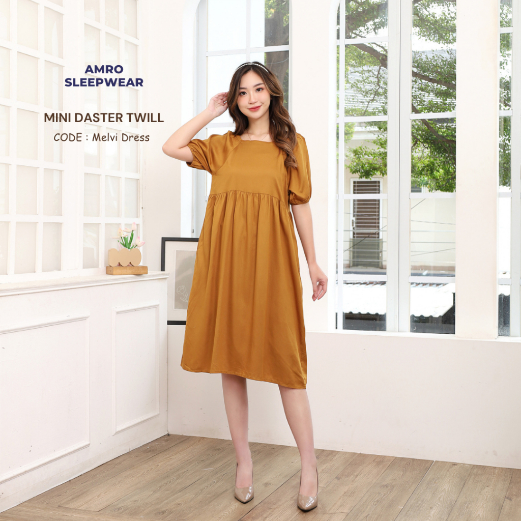 Jual AMRO SLEEPWEAR - MELVI DRESS - MINI DASTER TWILL-MDT244 | Shopee ...