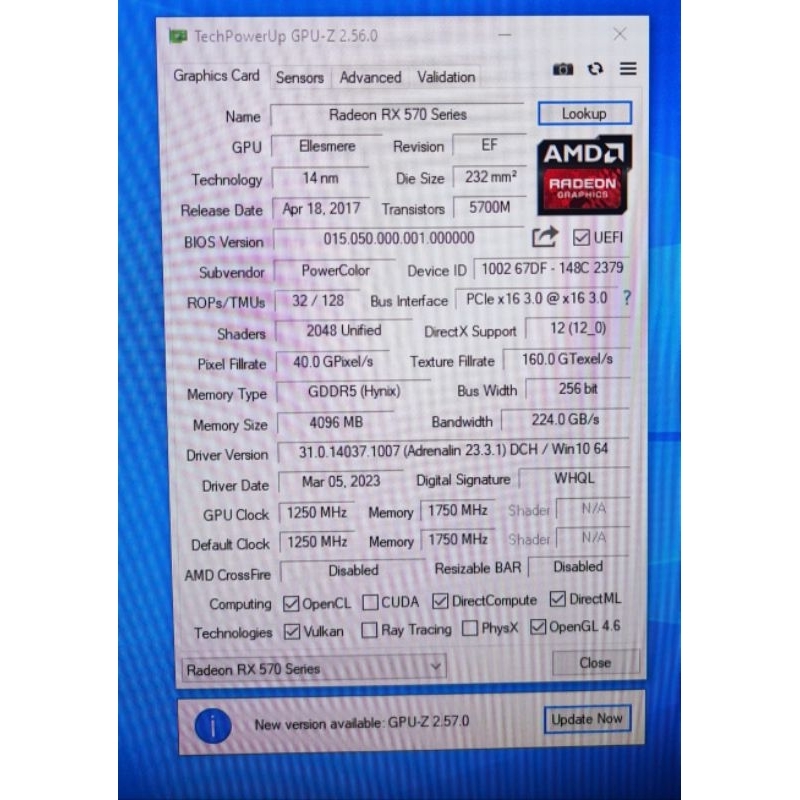 Jual VGA RX 570 4GB DDR5 FULL PORT BACKPLATE SIAP GAMING EDITING RENDER ...