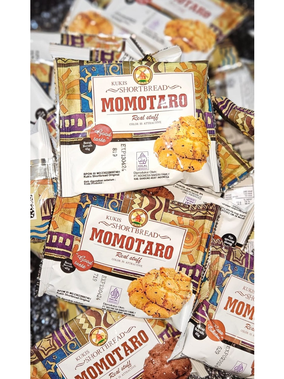 Jual MOMOTARO SHORTBREAD 45gr COOKIES ORIGINAL COKELAT CEMILAN ANAK ...