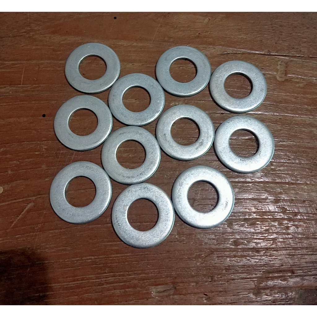 Jual Ring Plat Besi Putih Galvanis Washer Plate M16 x 36 x 2.3 mm ...