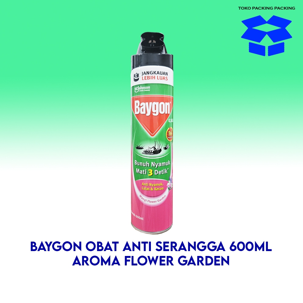 Jual BAYGON AEROSOL 600ML OBAT ANTI SERANGGA SPRAY - FLOWER GARDEN ...