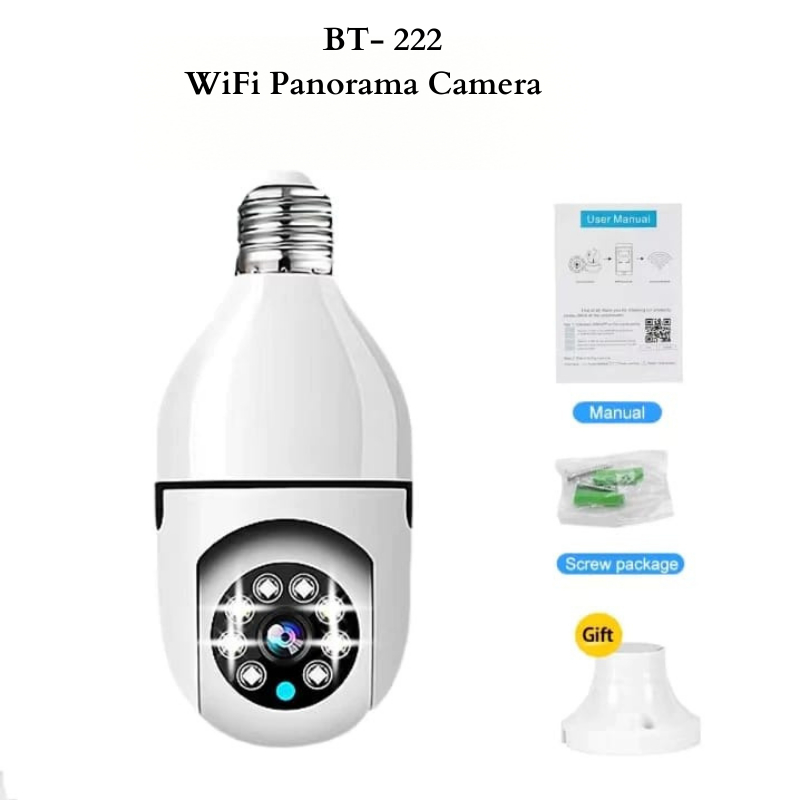 Jual KISEKI CCTV Panorama Camera BT-222 PRO Full HD 360 Motion Detection | Shopee Indonesia