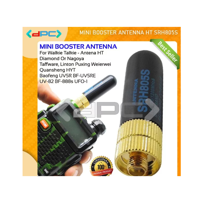 Jual Mini Booster Antenna for Walkie Talkie - Antena HT BAOFENG Diamond ...