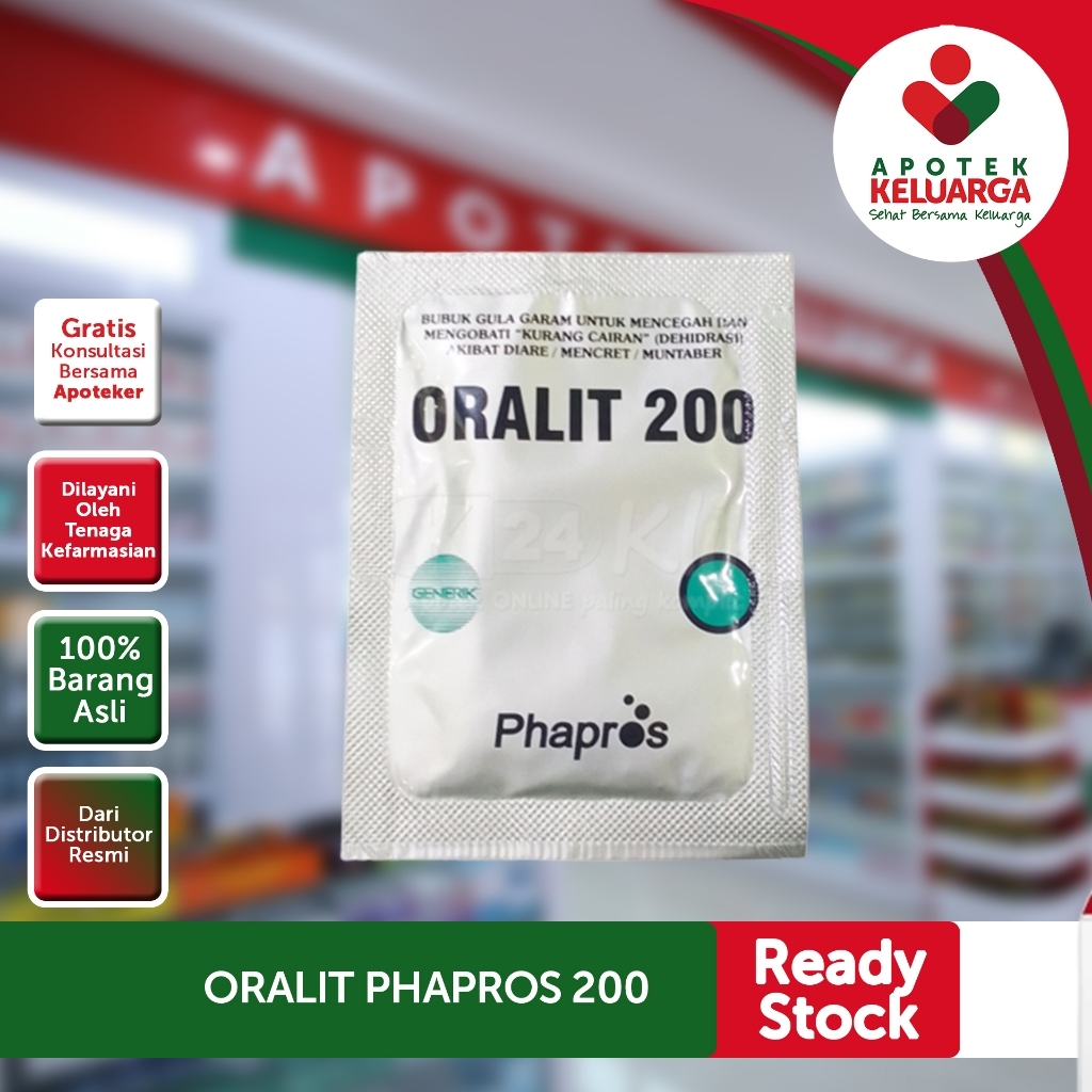 Jual Oralit 200 4.1 g Sachet #OBATDIAREDANMUNTAH | Shopee Indonesia