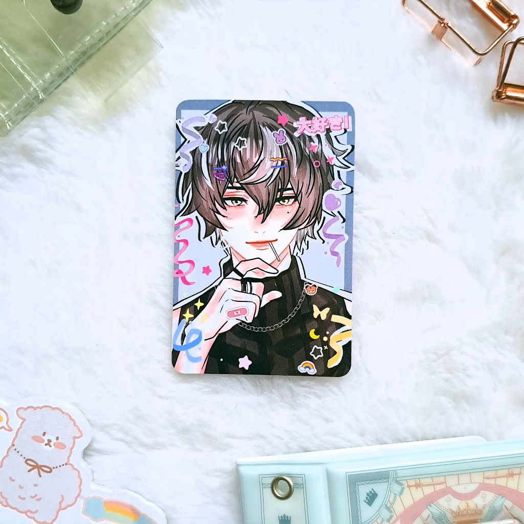 Jual VTUBER INDONESIA photocard by onintwin / Harris Caine / Mikazuki ...