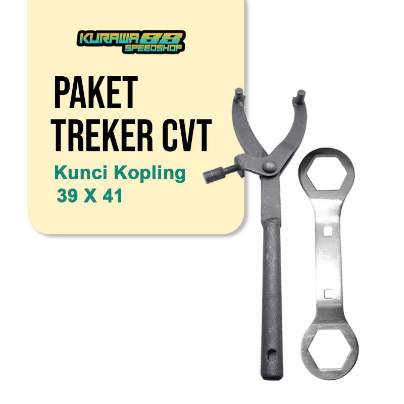 Jual PAKET KUNCI TREKER CVT | Tahanan Motor Matic Universal & Kunci Mur Kopling Ring 39 X 41 ...